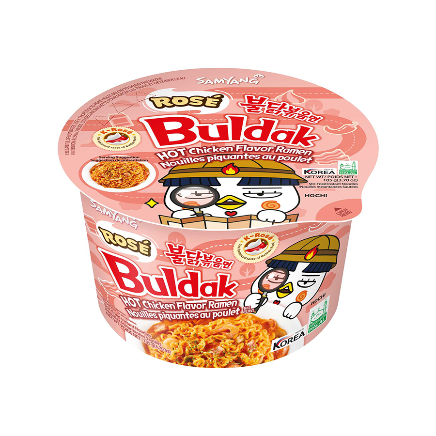 Rose' Buldak Hot Chicken Flavor Ramen Big Bowl - Vạn Thịnh Phú