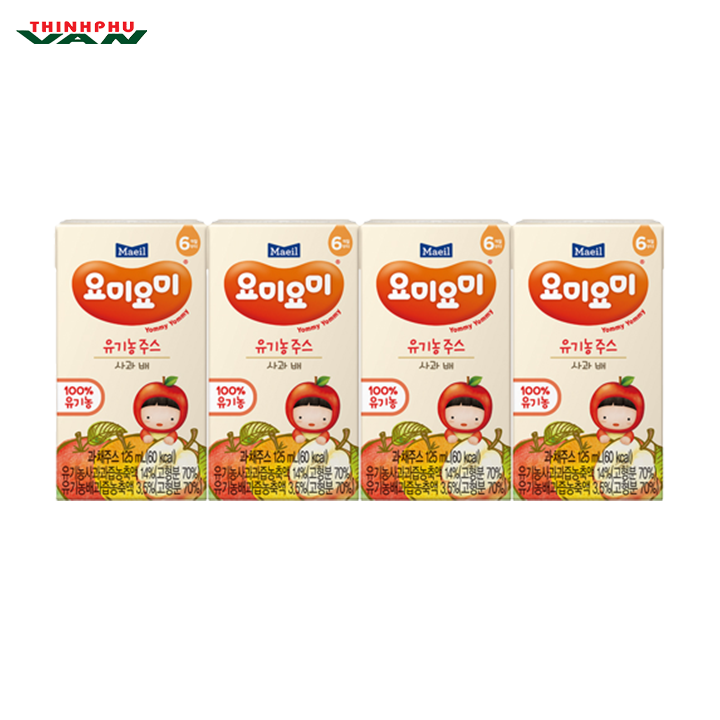 NƯỚC ÉP TRÁI CÂY HỮU CƠ VỊ TÁO LÊ (MAEIL YOMMY YOMMY ORGANIC JUICE ...